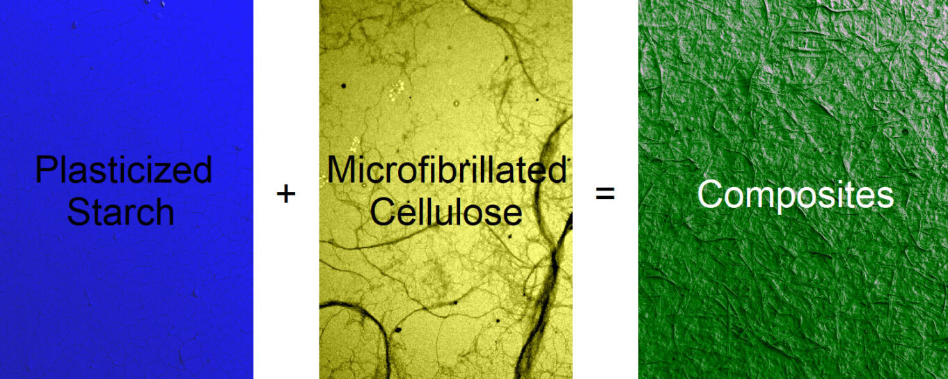 Obtaining plasticized starch and microfibrillated cellulose from oil ...